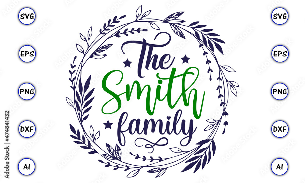 The smith family SVG, Monogram SVG Bundle, Monogram sublimation ...