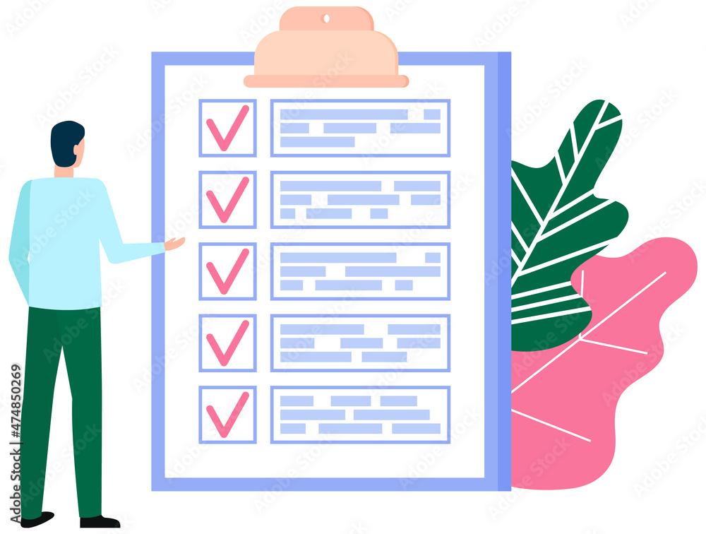 Month scheduling, to do list, time management. Businessman stands near ...