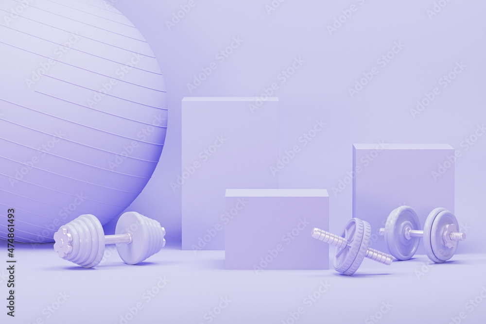 Sport equipment background for healthy lifestyle packaging presentation ...