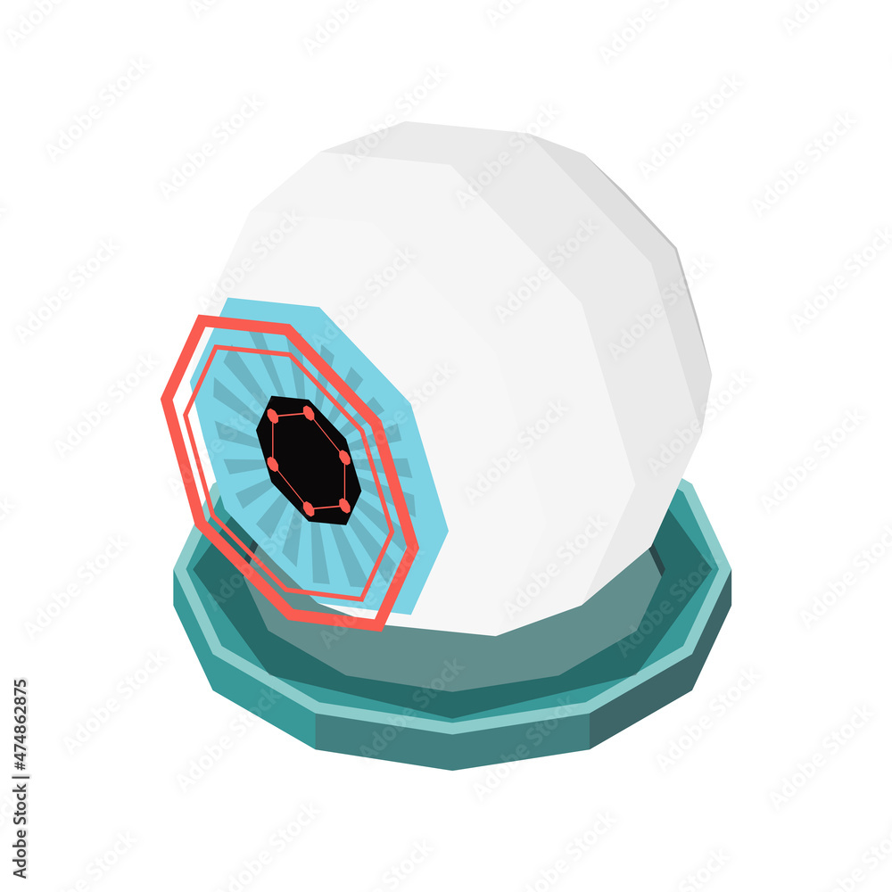 Bionic Eye Nanotechnology Composition Stock Vector | Adobe Stock Bionic Eye Nanotechnology Composition Stock Vector | Adobe Stock