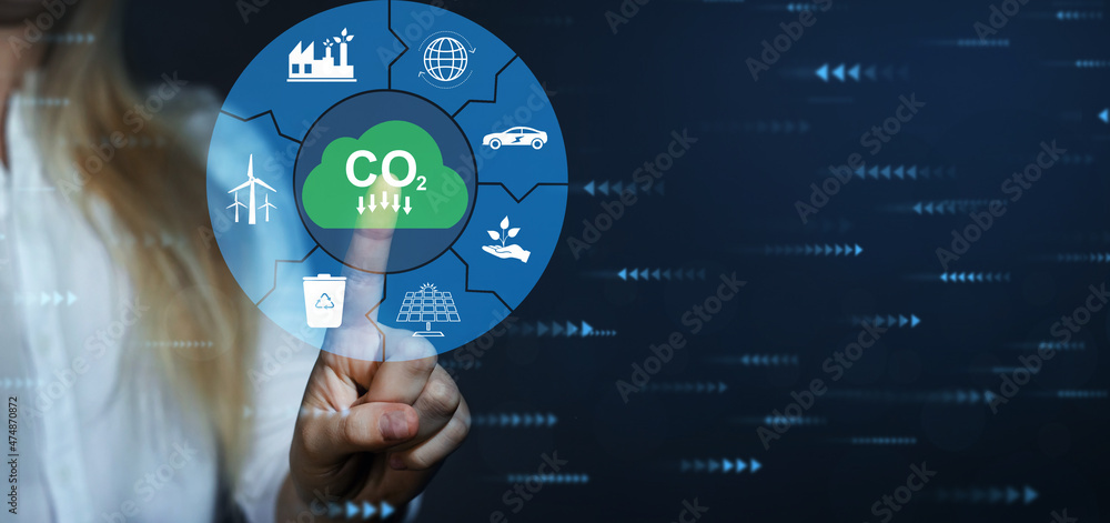 Development sustainable business based on renewable energy.Reduce CO2 ...