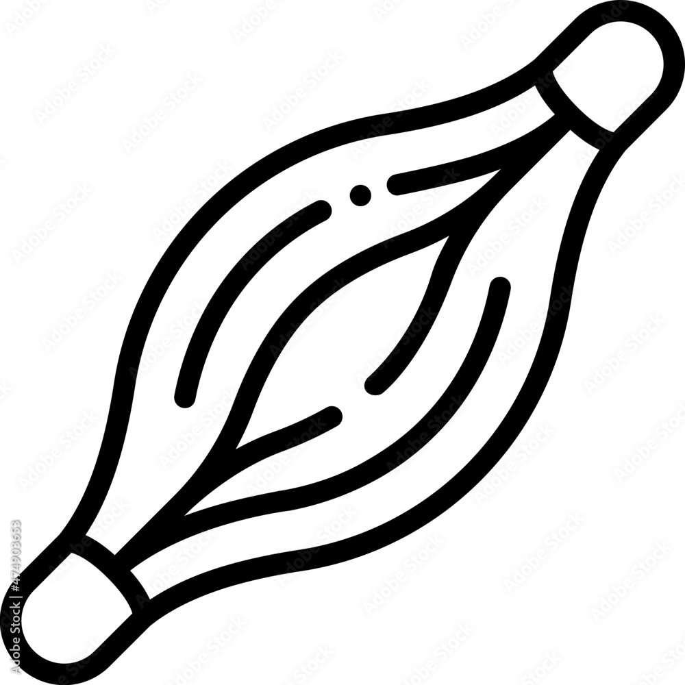 muscle outline icon Stock Vector | Adobe Stock