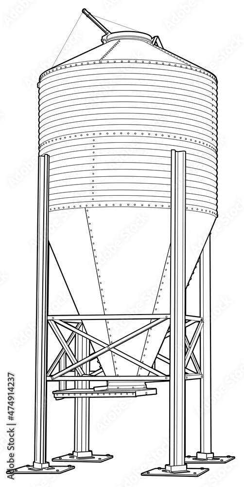 Silo Drawing