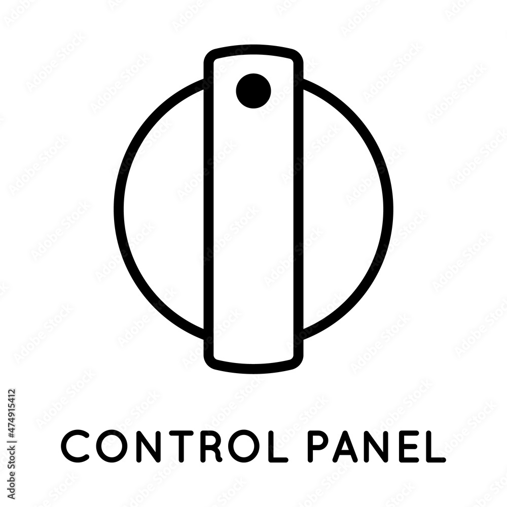 Vecteur Stock Power switch icon for control panel. Vector icon for ...