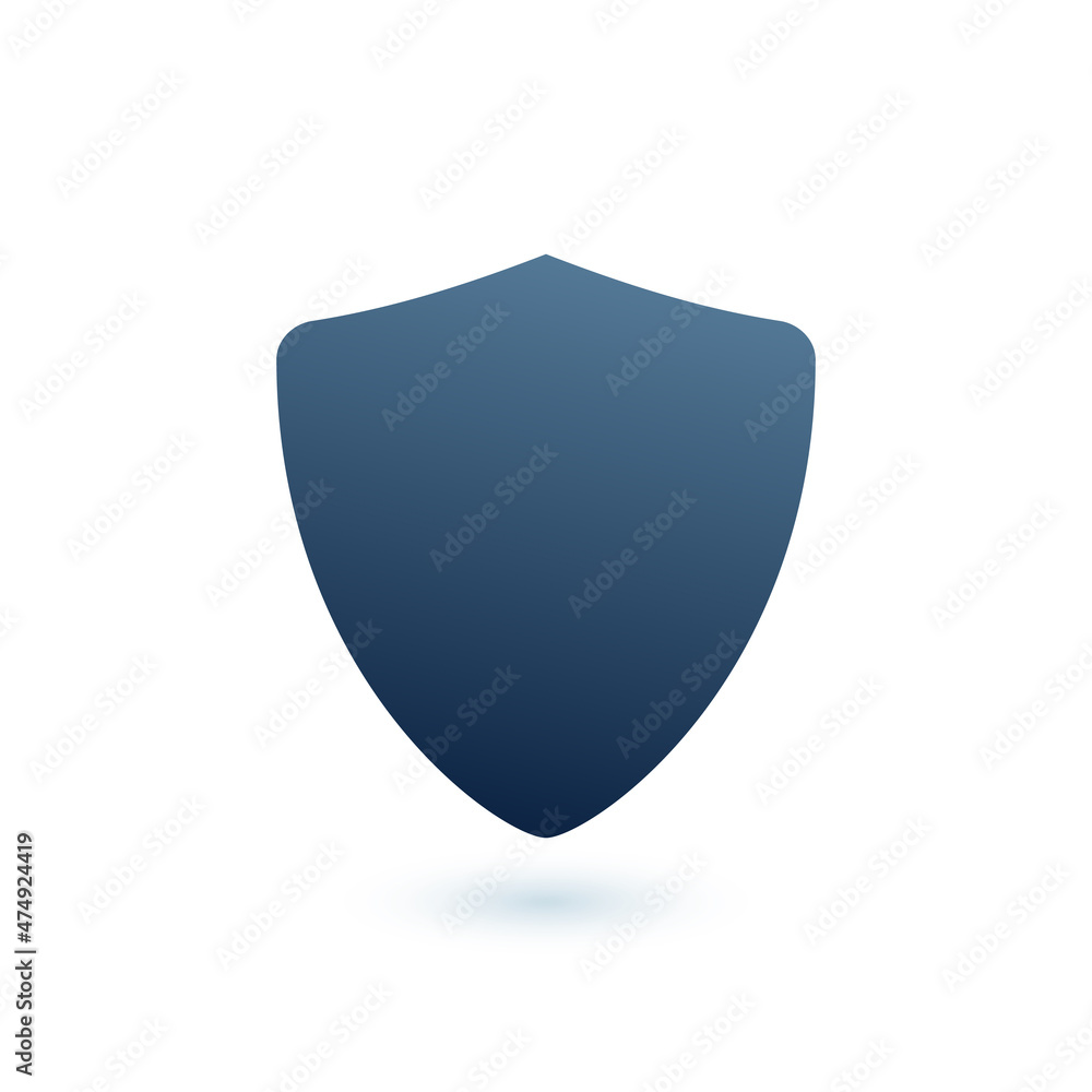 Blank Shield Icon. guard protection or security Shield symbol for your ...