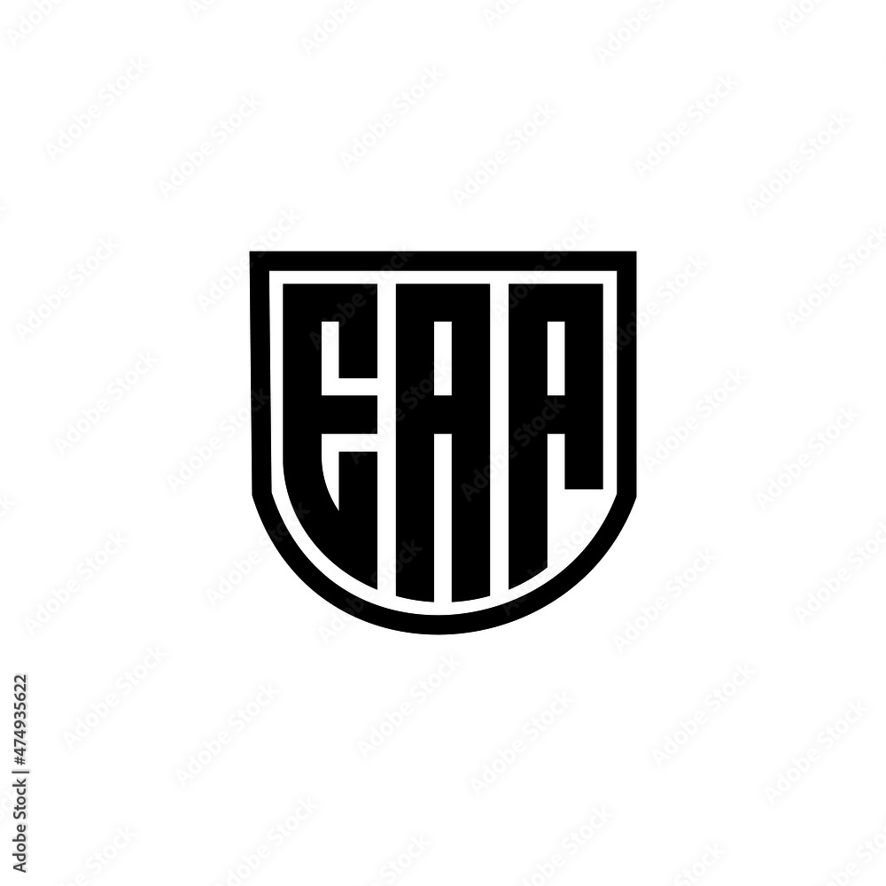 EAA letter logo design with white background in illustrator, vector ...