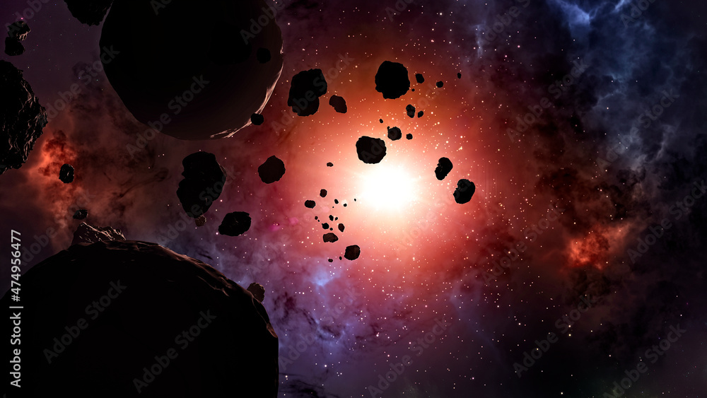 Outer Space Asteroid Ring