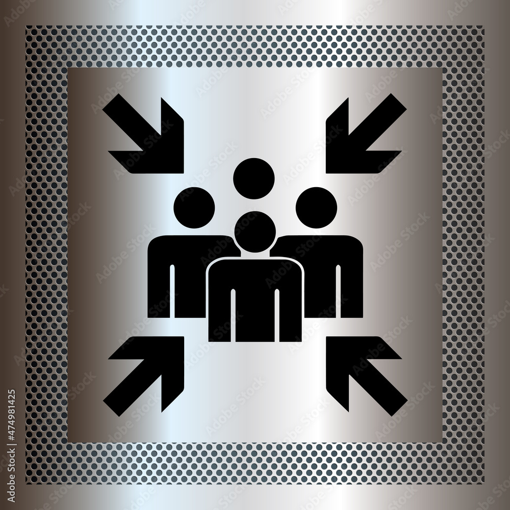 Logo point de rassemblement. Stock Vector | Adobe Stock