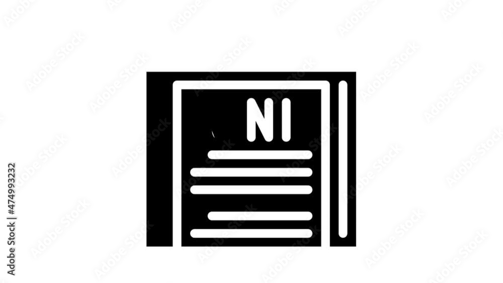 sni protocol animated glyph icon sni protocol sign. isolated on white ...