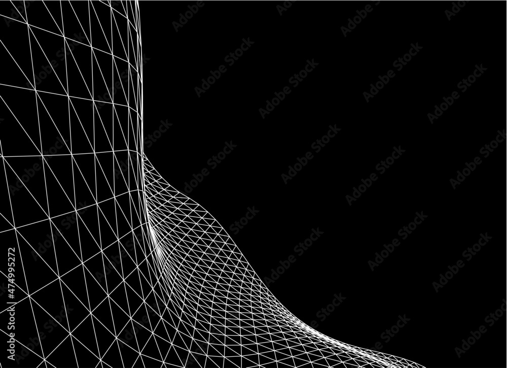 abstract mesh geometric background Stock Vector | Adobe Stock
