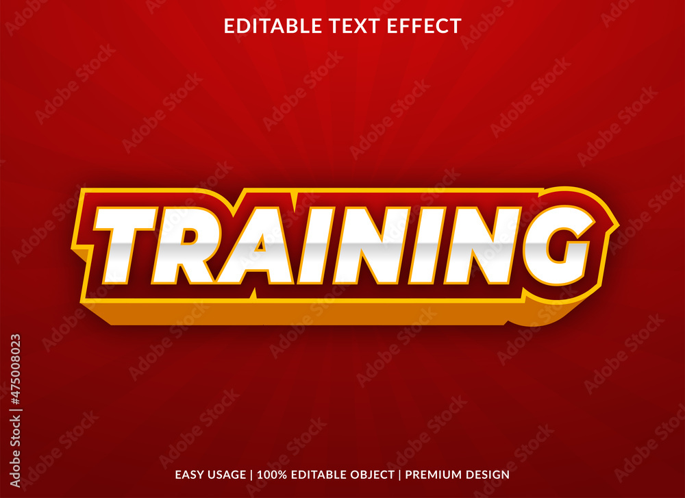 training text effect template with bold and modern style use for ...