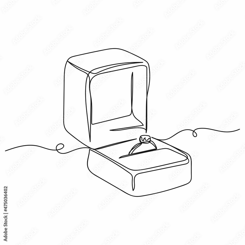 Vector abstract continuous one single simple line drawing icon of ...