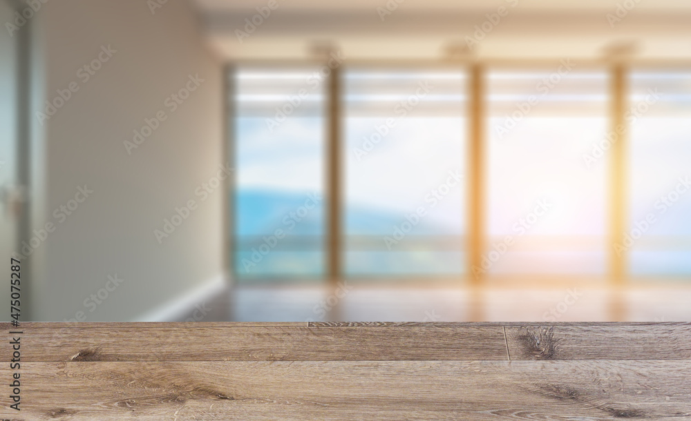 Open space office interior with like conference room. Mockup. 3D ...