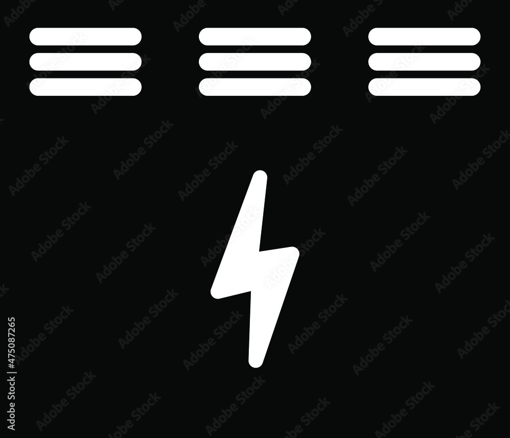 Battery Energy Storage System icon Stock Vector | Adobe Stock