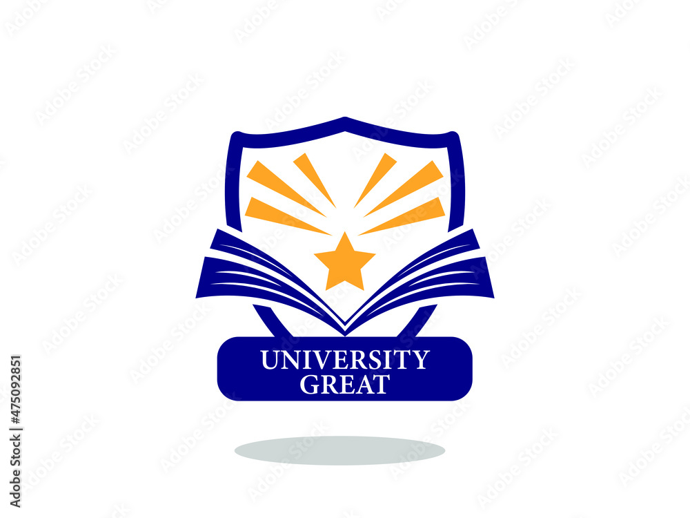 University logo or education logo concept vector illustration ...