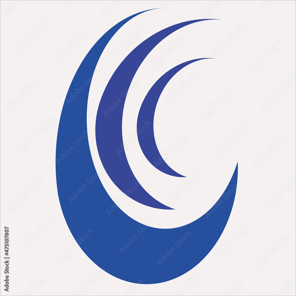 simbol abstrak blue good images Stock Vector | Adobe Stock