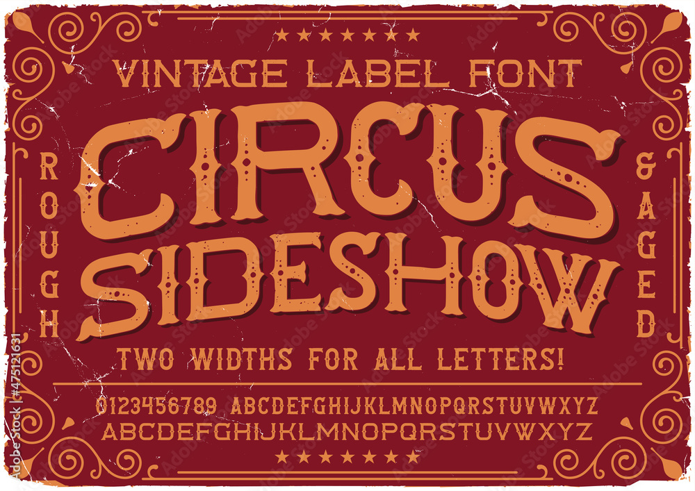 Vintage Circus Sideshow Posters