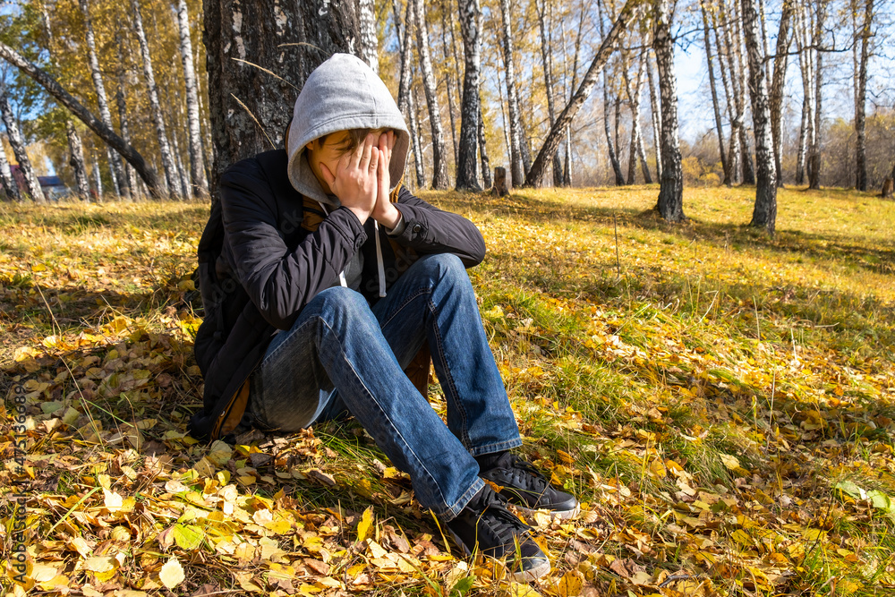 Sad Man outdoor Stock Photo | Adobe Stock