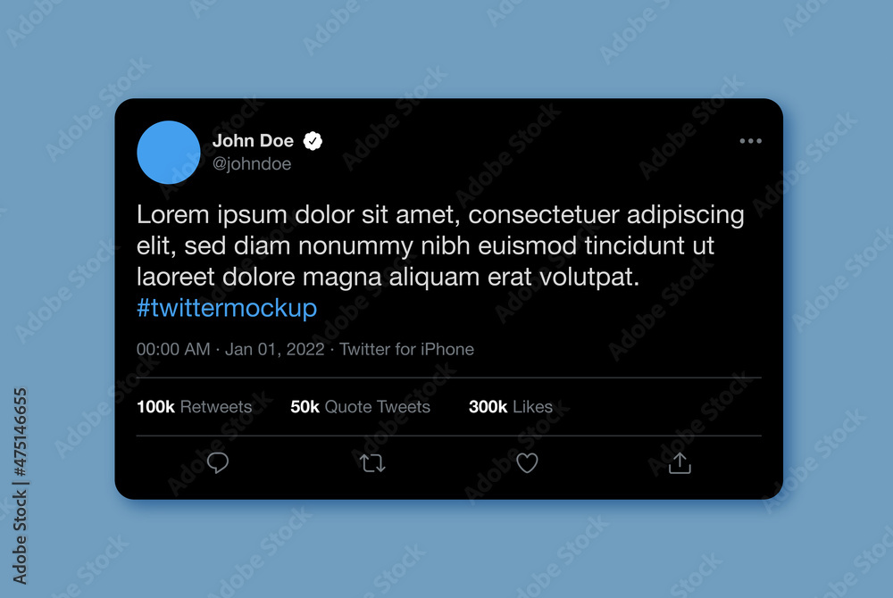 Twitter Tweet Template