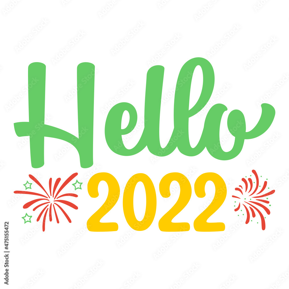 HELLO 2022 SVG Stock Vector | Adobe Stock