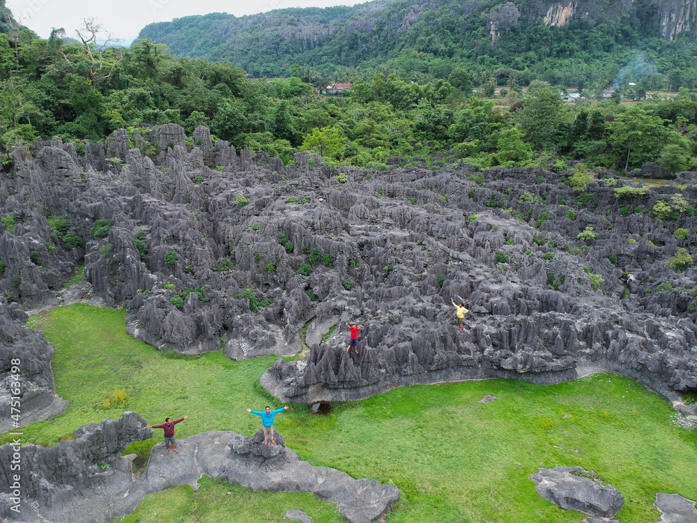 Balocci Stone Park is located in Balleanging, South Sulawesi, Indonesia ...