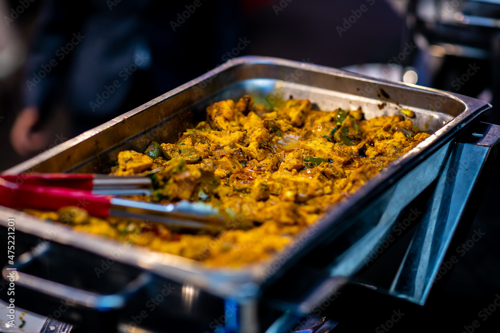 Authentic Indian food self service close up Stock Photo | Adobe Stock