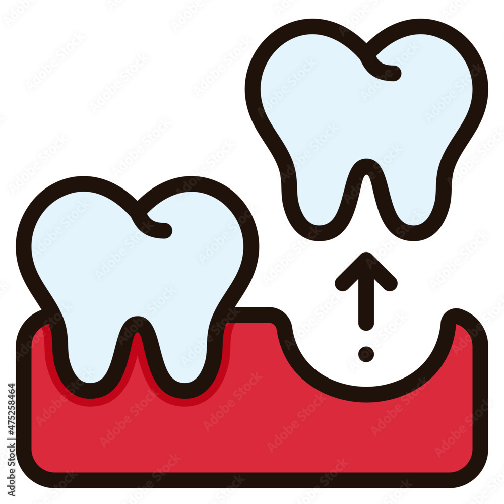 tooth extraction filled outline icon Stock Vector | Adobe Stock