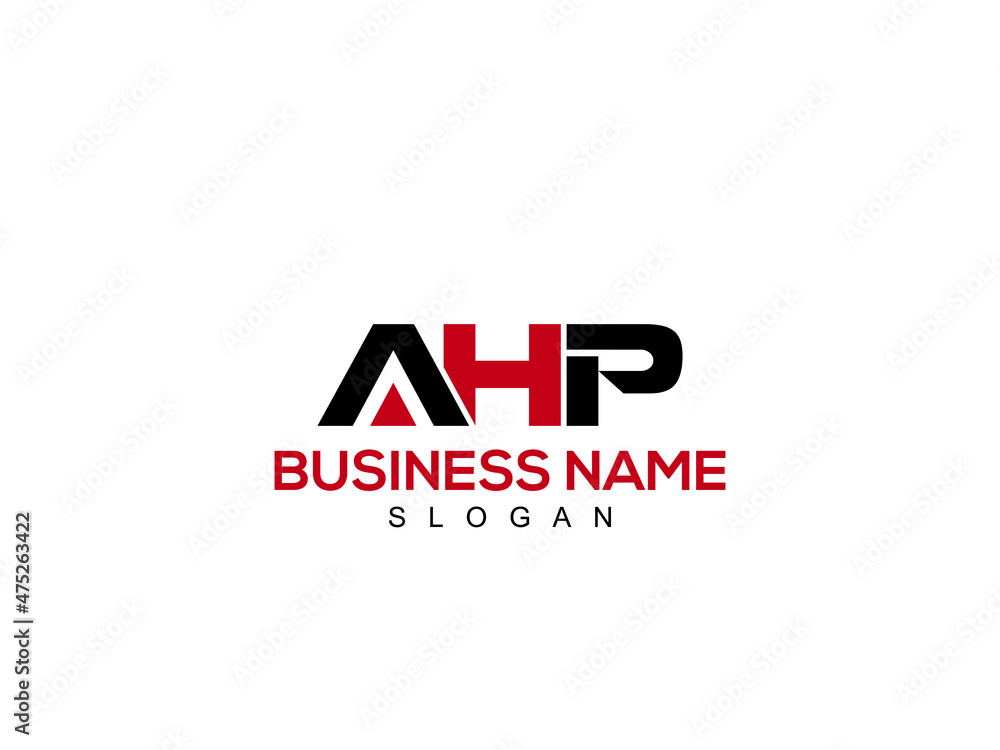 Creative AHP Logo Letter Vector, ah logo design for company Stock ...