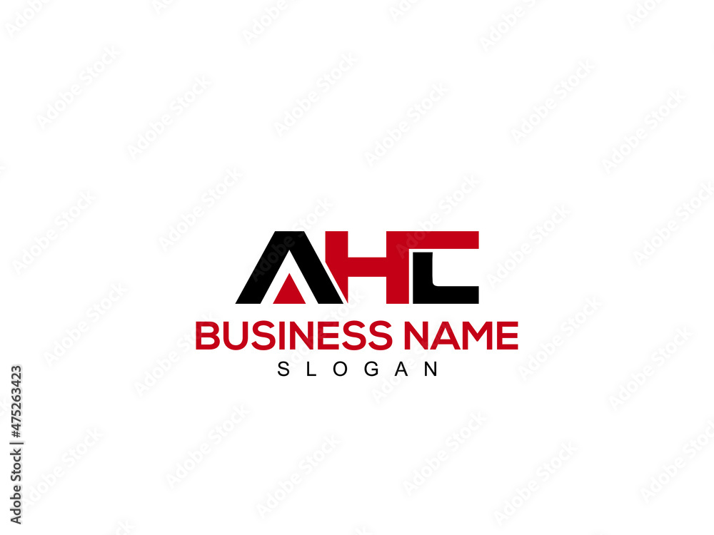 Creative AHC Logo Letter Vector, ah logo design for company Stock ...