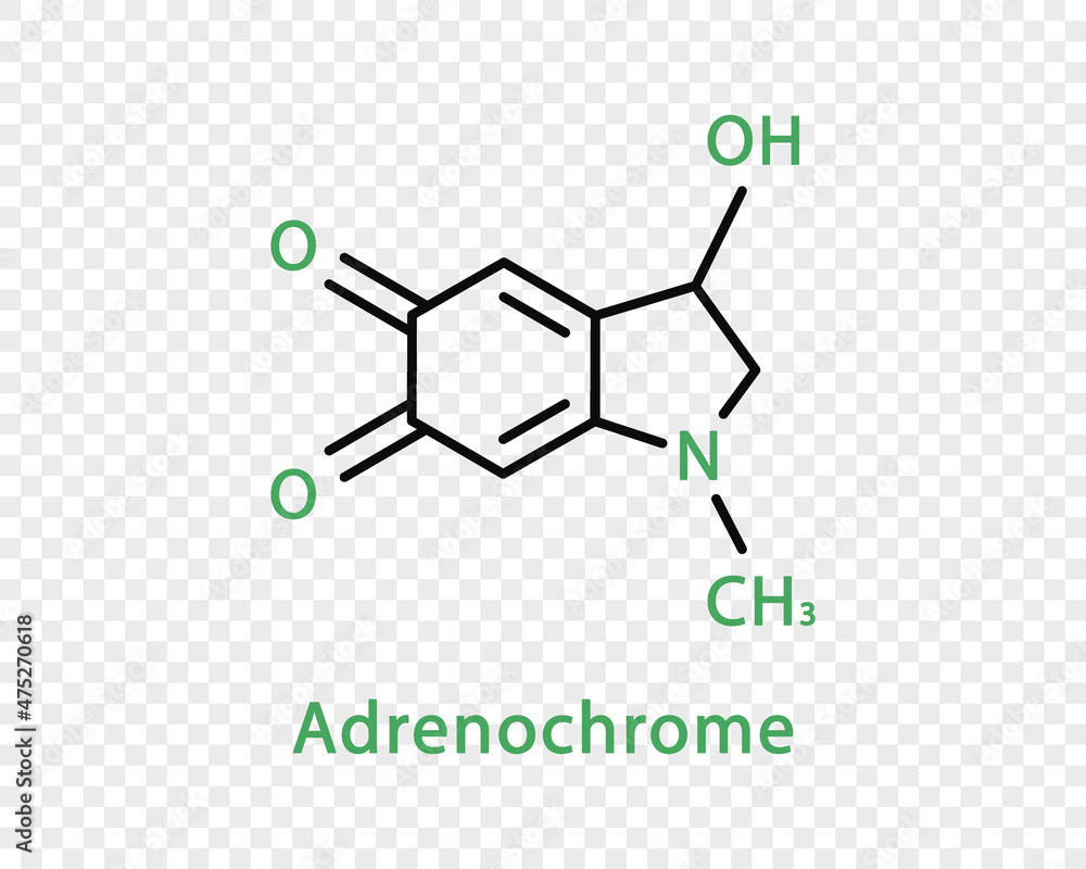 Adrenochrome chemical formula. Adrenochrome structural chemical formula ...