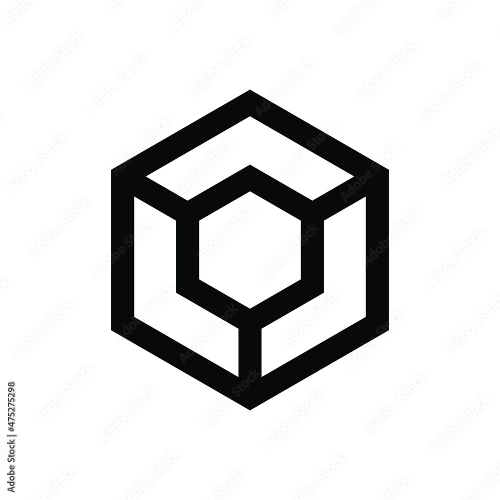 Hexagon Logo can be used for company, icon, sign, and others. Stock ...