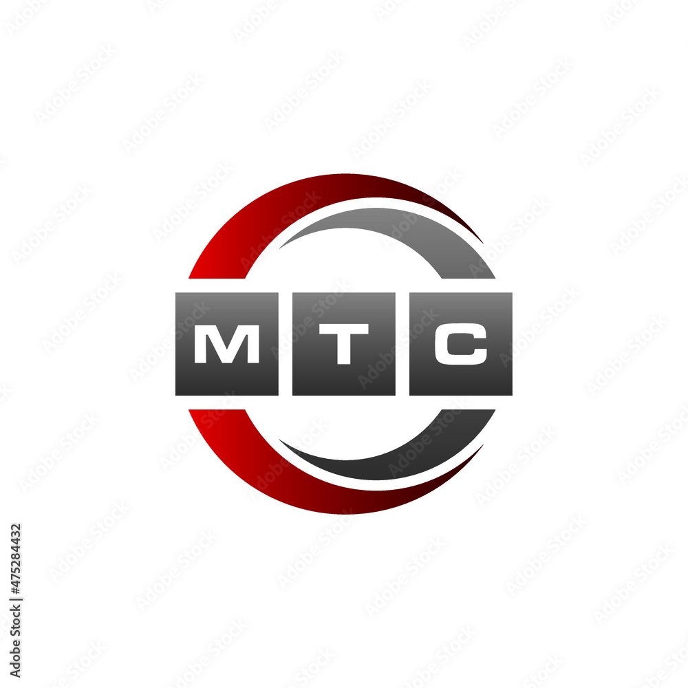 MTC Letter Initial Logo Design Template Vector Illustration Stock Vector | Adobe Stock