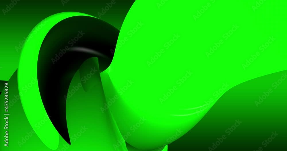 looped footage. Abstract light green background with dynamic green 3d ...