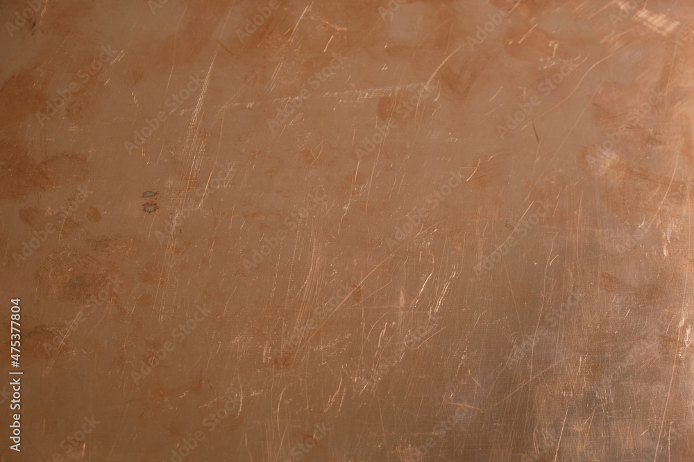 Textolite surface with a copper foil. Brazen background from metal-clad ...