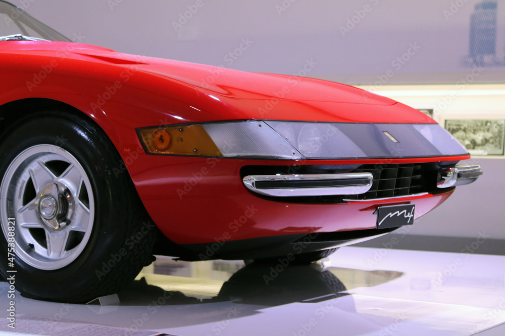 Modena, Italy, December 2021, MEF Ferrari Museum Casa Enzo Ferrari ...