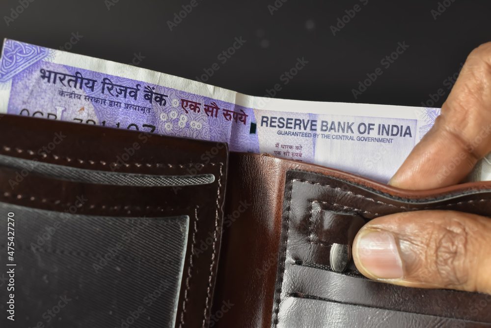 Selective Focus Picture of Indian Currency note with Reserve bank of ...