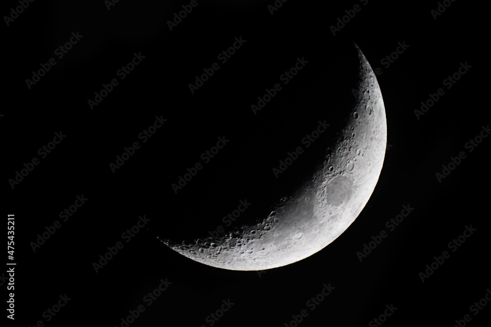 Waxing Crescent From Earth