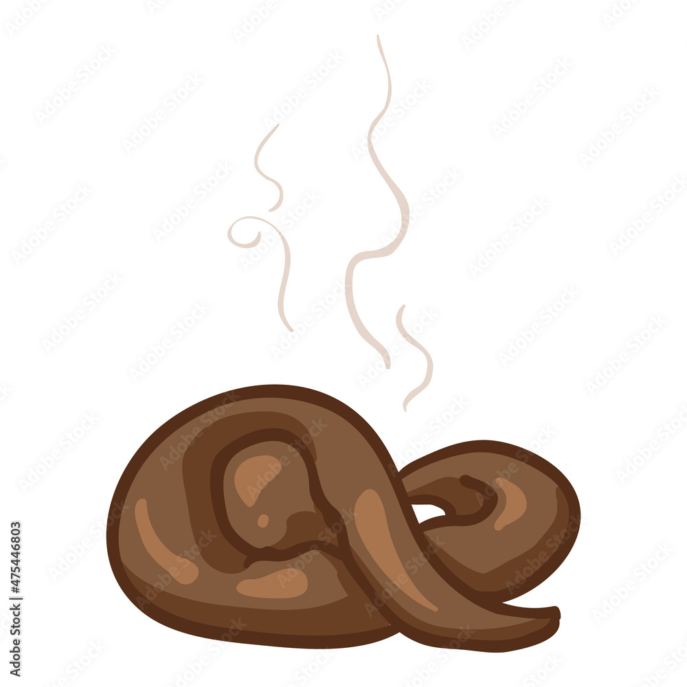 Cartoon Shit. Vector Poop Illustration Stock Vector | Adobe Stock