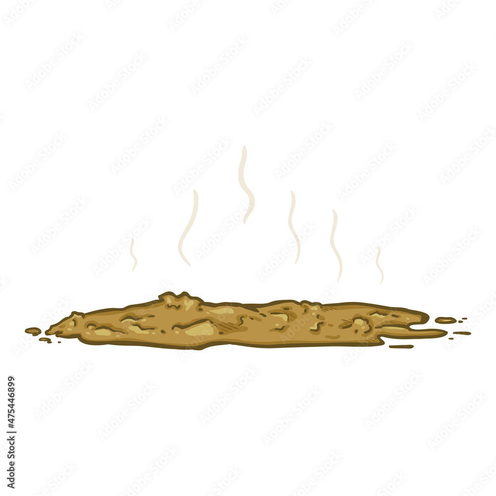 Cartoon Shit. Vector Poop Illustration Stock Vector | Adobe Stock