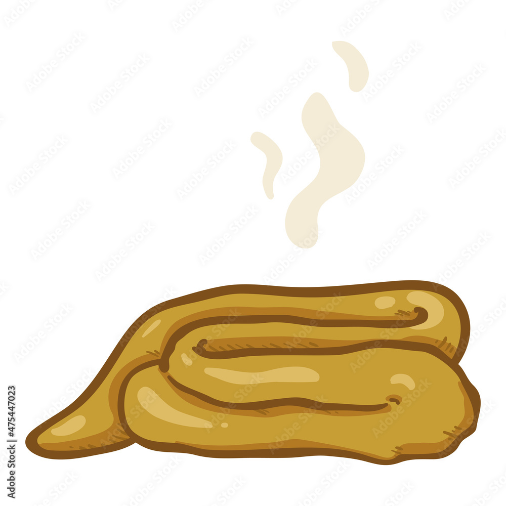 Cartoon Shit. Vector Poop Illustration Stock Vector | Adobe Stock