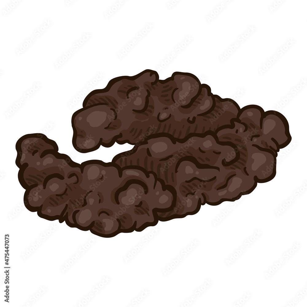 Cartoon Shit. Vector Poop Illustration Stock Vector | Adobe Stock