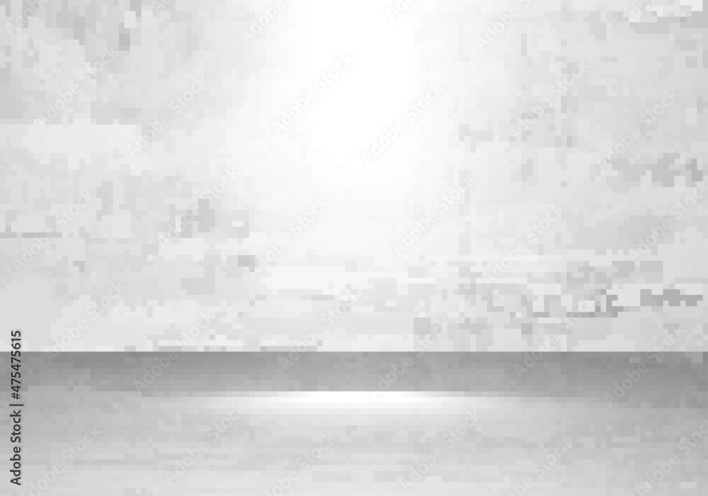 Gray wall texture empty room studio with spotlight background Stock ...