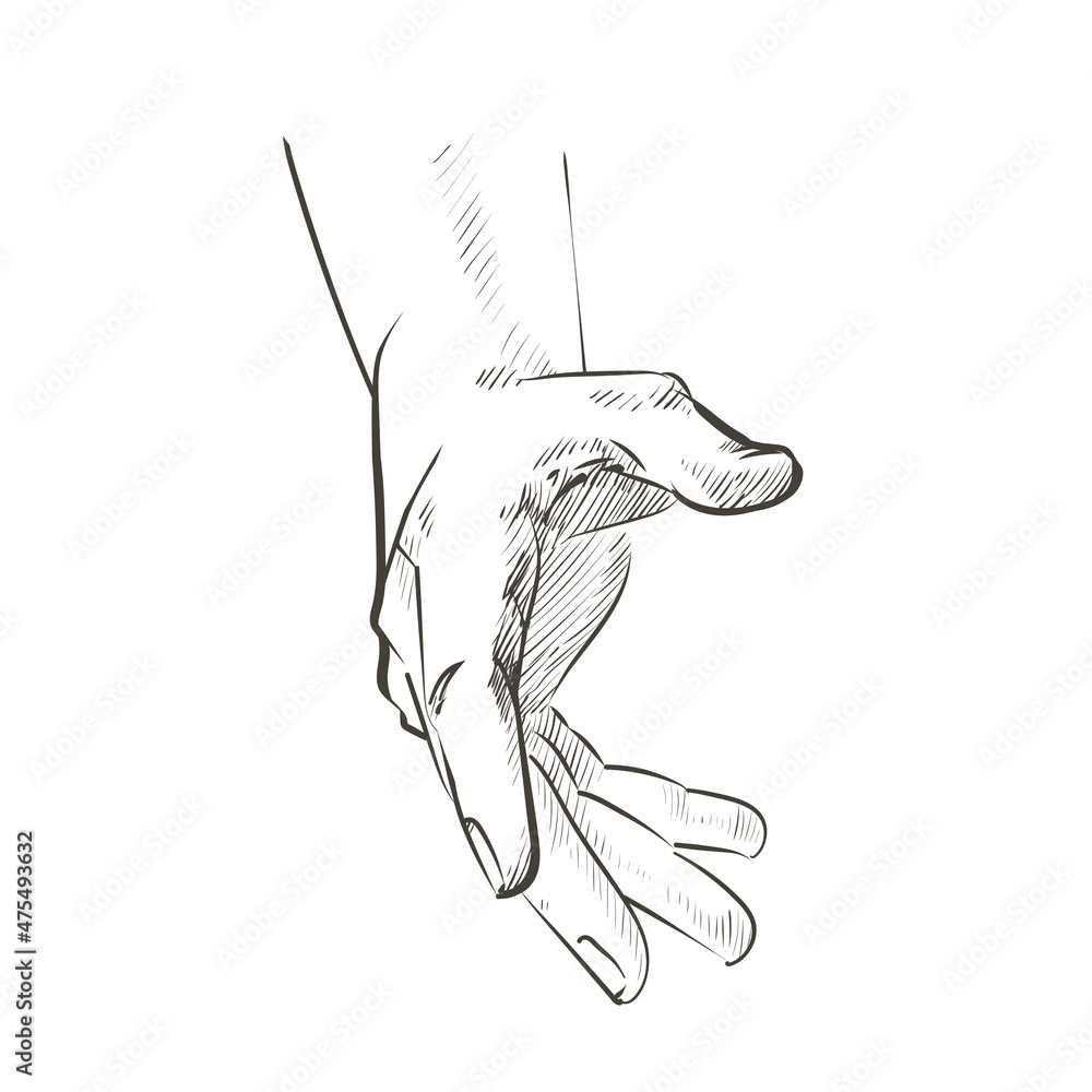 Helping hand concept. Gesture, sign of help and hope. Two hands taking ...