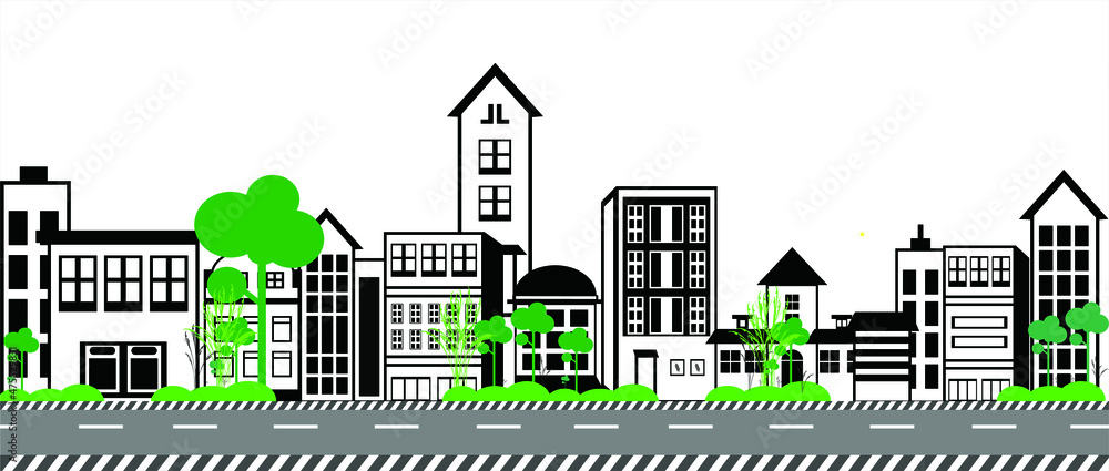 cool vector city highway background Stock Vector | Adobe Stock