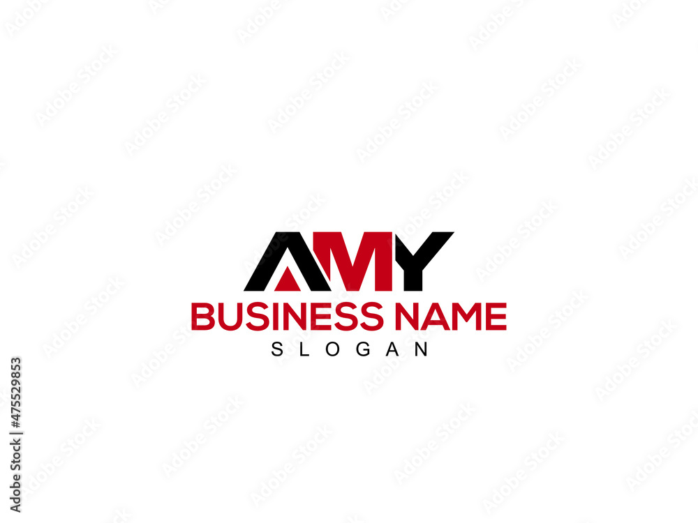 AMY Abstract initial monogram letter logo, alphabet am logo icon design ...