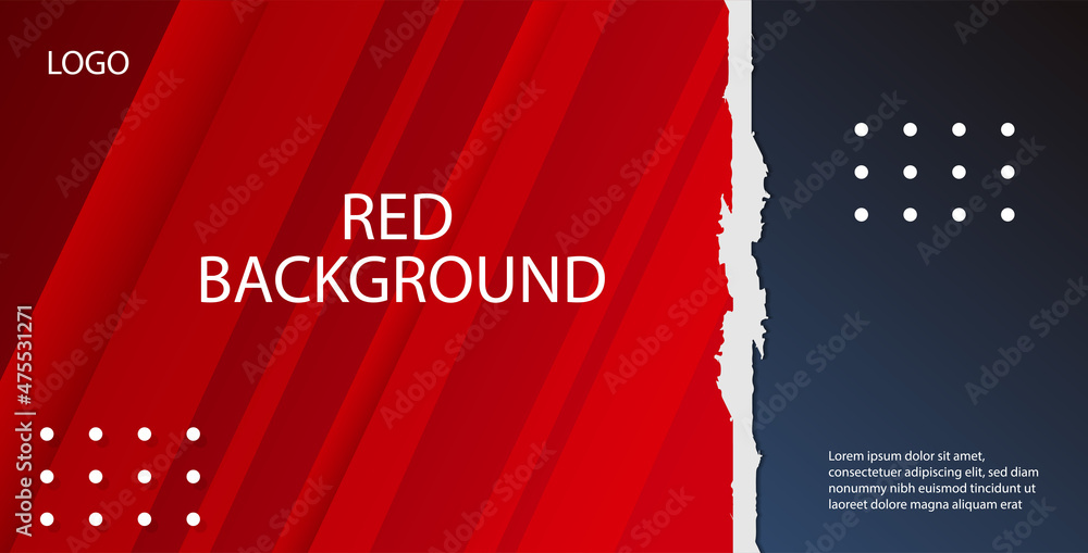 abstract red background geometry shape for marketing product layout or ...