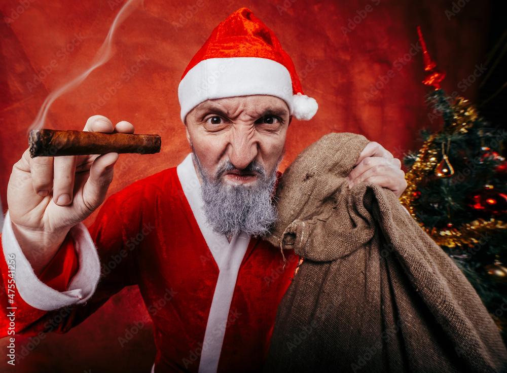 Santa Smoking Crack