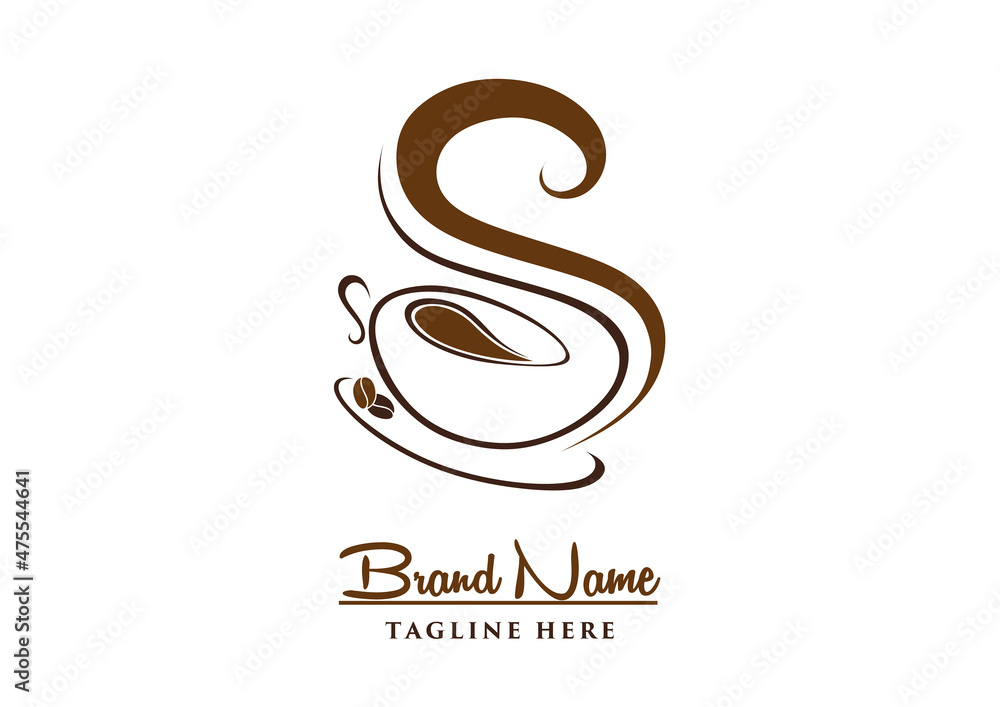 Letter S food logo design template Stock Vector | Adobe Stock