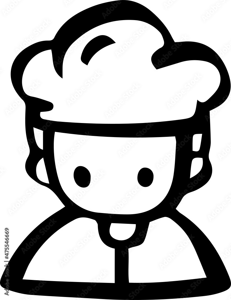 cartoon chef icon Stock Vector | Adobe Stock