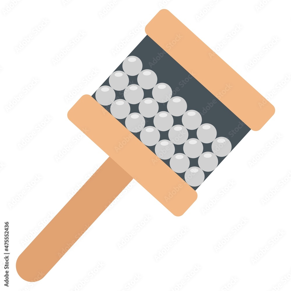 cabasa flat clipart vector illustration Stock Vector | Adobe Stock